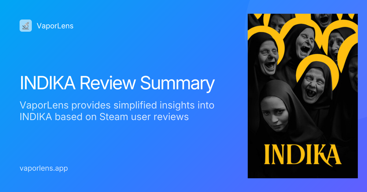 Is INDIKA Worth It? Steam Reviews Analysis | VaporLens