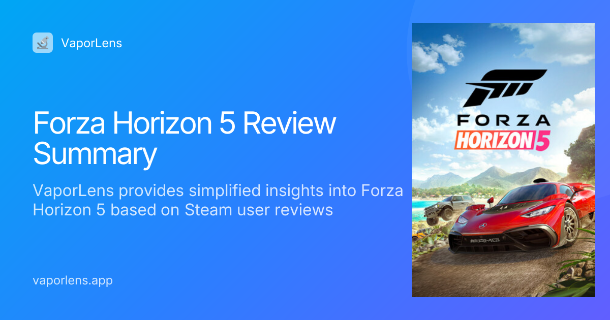 Forza Horizon 5 Review Stats & Trends | VaporLens
