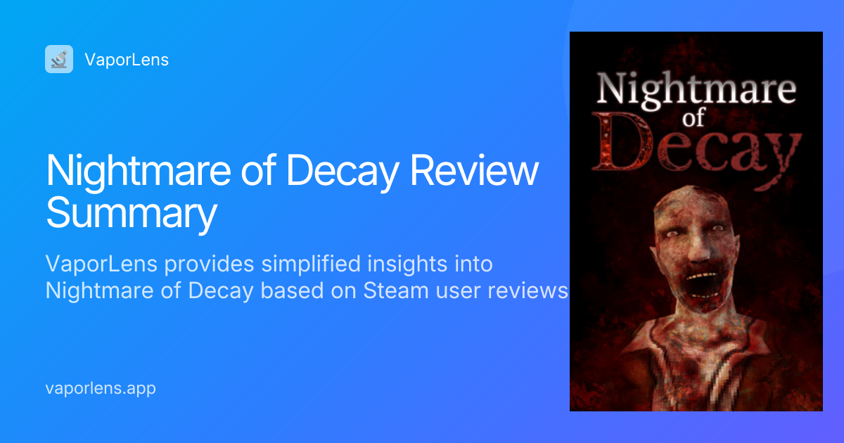 Nightmare of Decay Review & Worth It Analysis | VaporLens