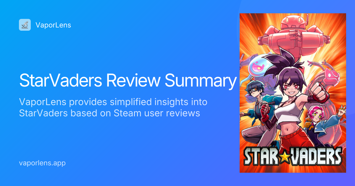 Is StarVaders Worth It? Steam Reviews Analysis | VaporLens