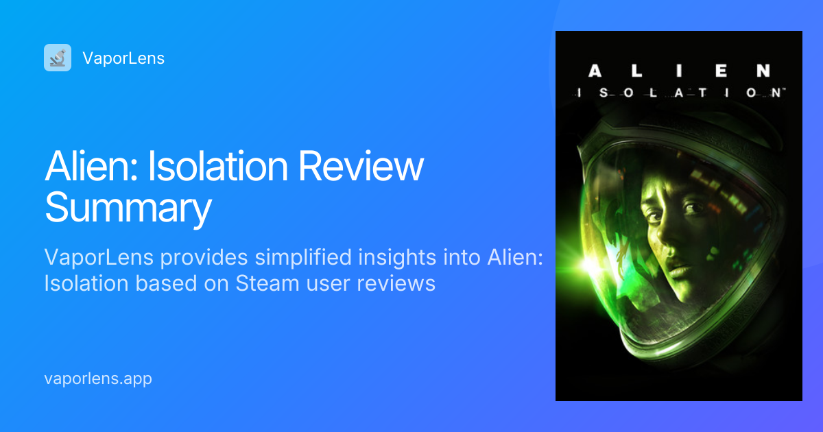 Alien: Isolation Detailed Review Breakdown | VaporLens