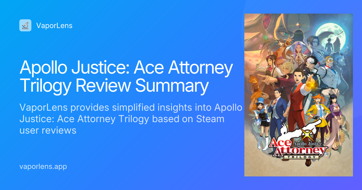 Is Apollo Justice: Ace Attorney Trilogy Worth It? Steam Reviews ...