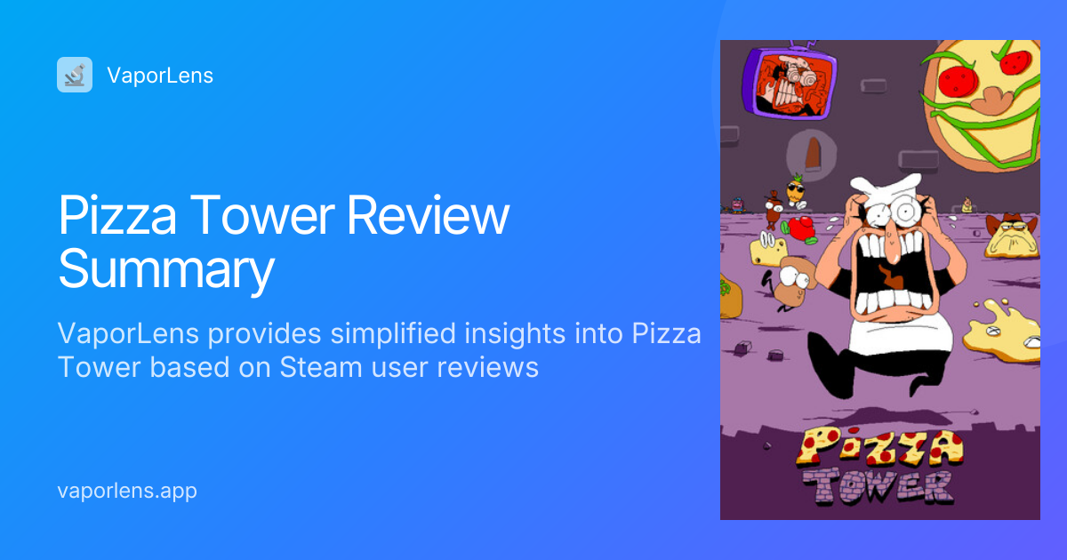 Is Pizza Tower Worth It? Steam Reviews Analysis | VaporLens
