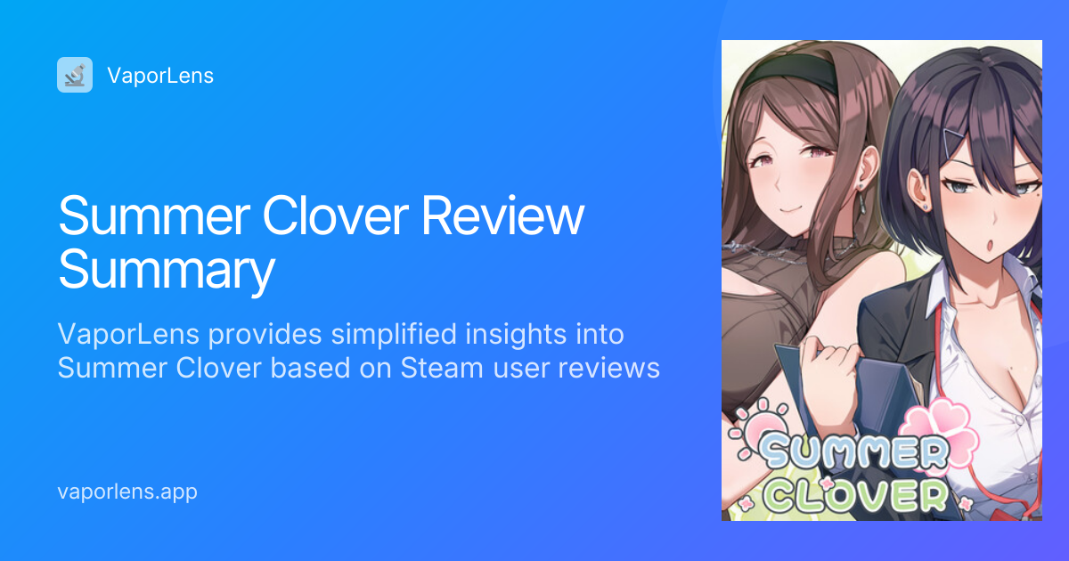 Is Summer Clover Worth It? Steam Reviews Analysis | VaporLens