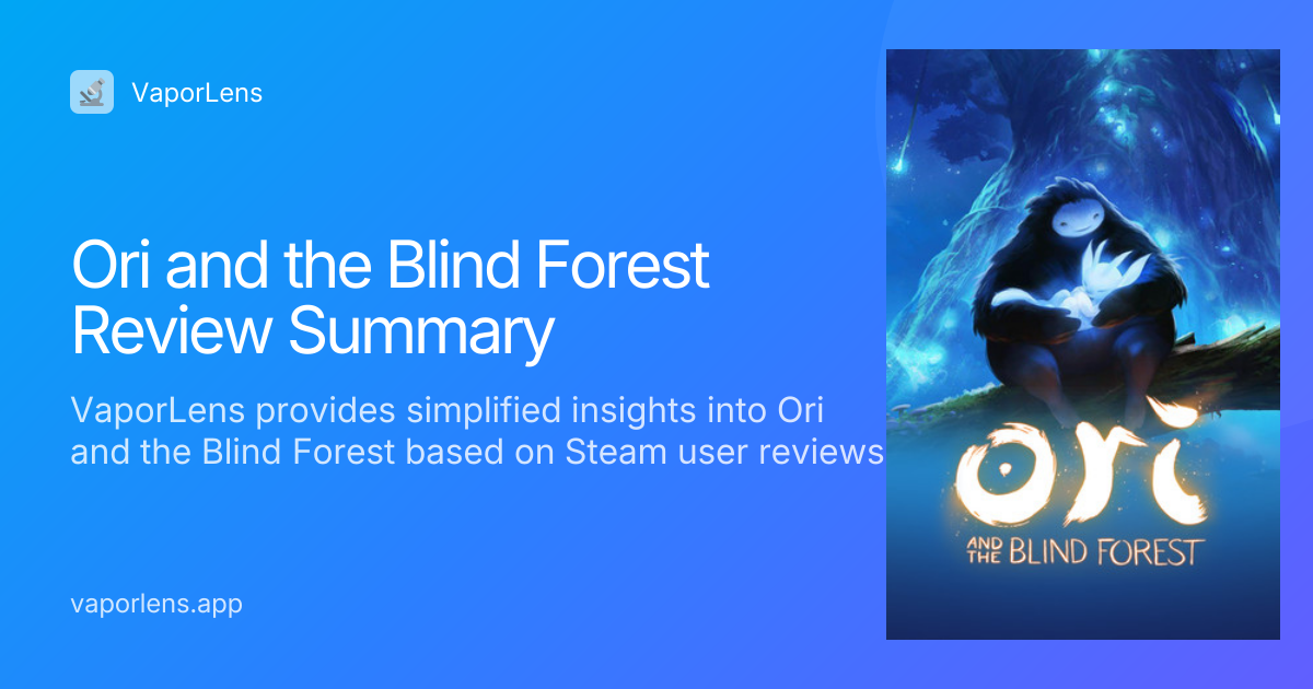Is Ori and the Blind Forest Worth It? Steam Reviews Analysis | VaporLens