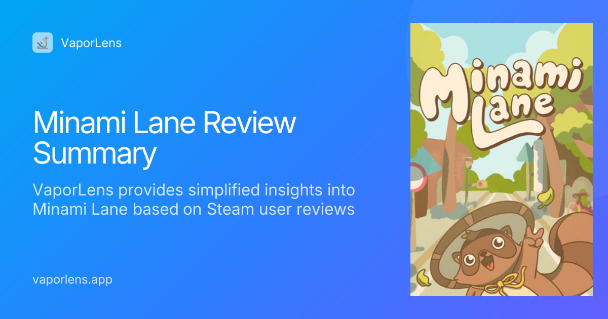 Is Minami Lane Worth It? Steam Reviews Analysis | VaporLens