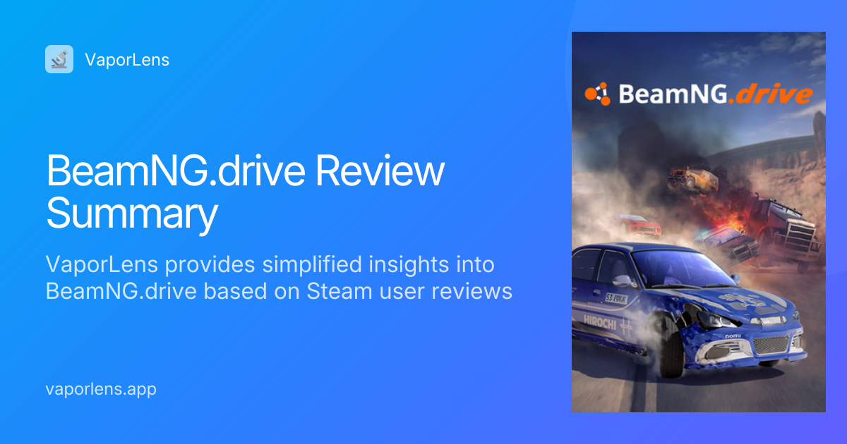 Is BeamNG.drive Worth It? Steam Reviews Analysis | VaporLens