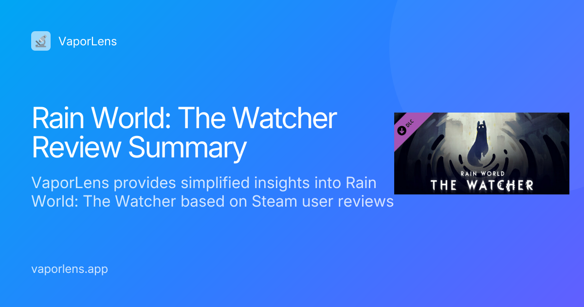 Rain World: The Watcher Detailed Review Breakdown | VaporLens