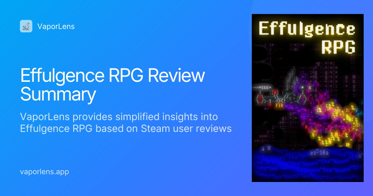 Effulgence RPG Review & Worth It Analysis | VaporLens
