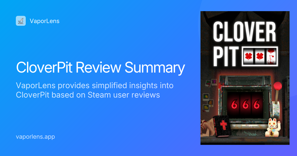 Is CloverPit Worth It? Steam Reviews Analysis | VaporLens
