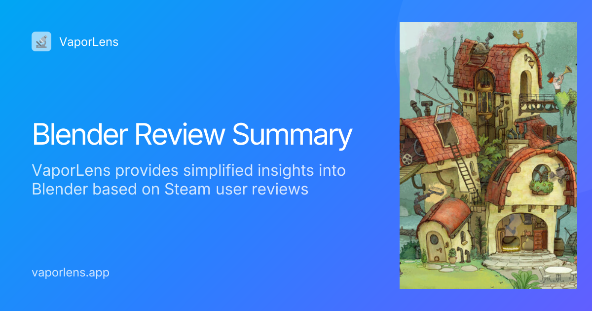 Is Blender Worth It? Steam Reviews Analysis | VaporLens