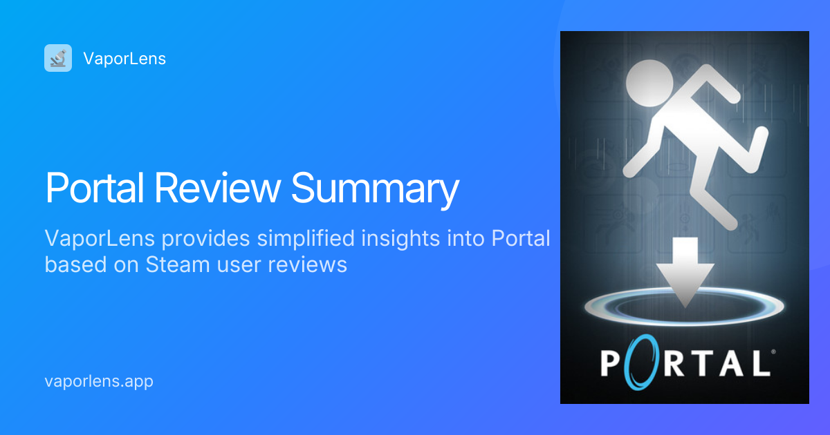 Is Portal Worth It? Steam Reviews Analysis | VaporLens