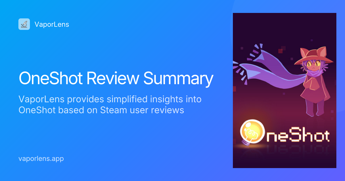 OneShot Complete Review Analysis | VaporLens Deep Dive