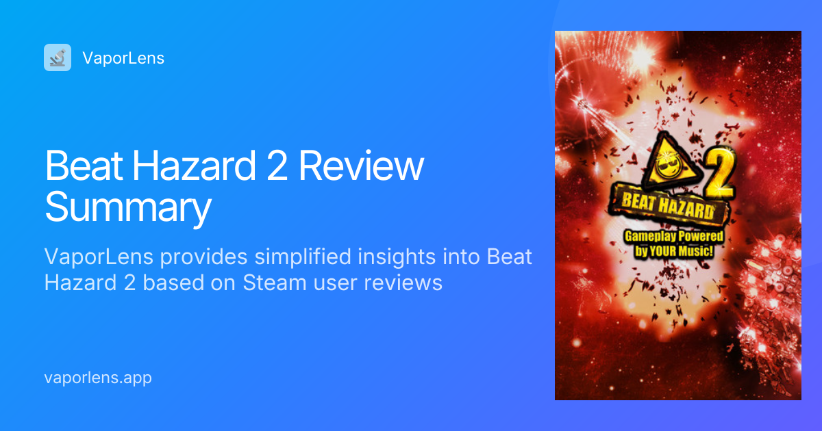 Is Beat Hazard 2 Worth It? Steam Reviews Analysis | VaporLens