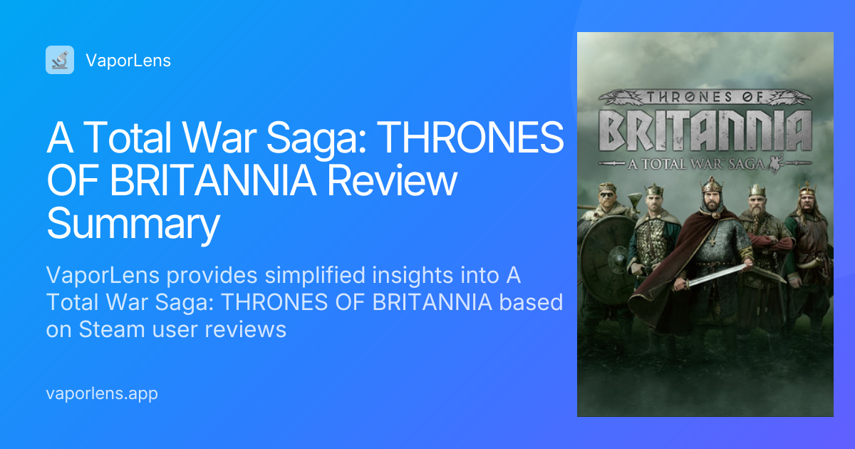 A Total War Saga: THRONES OF BRITANNIA Review & Worth It Analysis ...