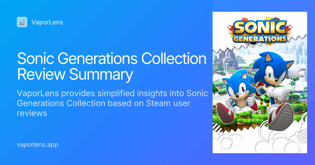 Is Sonic Generations Collection Worth It? Steam Reviews Analysis ...