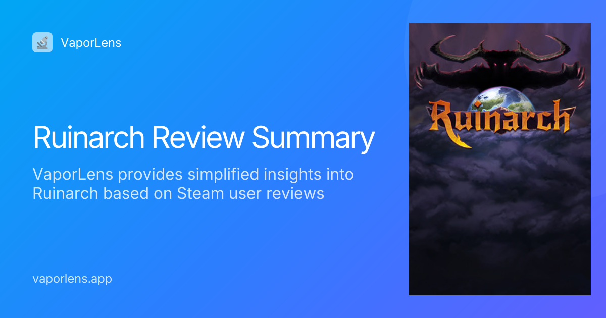 Ruinarch Review & Worth It Analysis | VaporLens